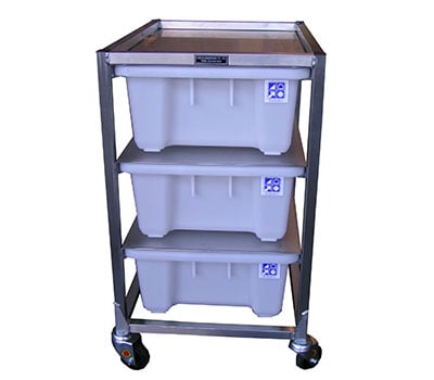 Ingredient Bin Trolley x 3 - Countrywide Bakery & Catering